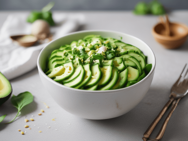 Cucumber and Avocado Salad with Sesame Dressing – The quad kitchen