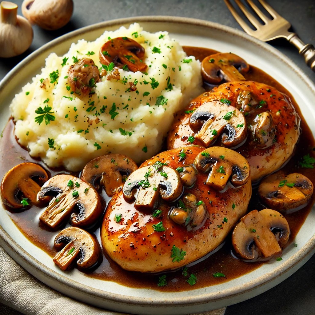 Chicken Marsala with Garlic Mashed Potatoes – The quad kitchen